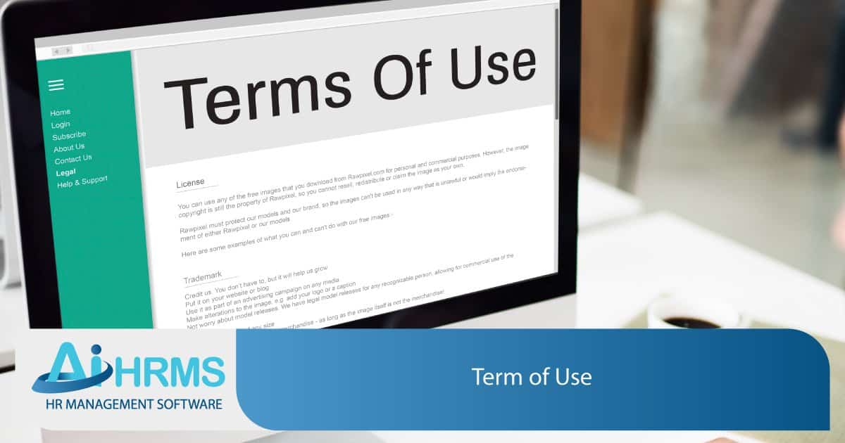 Term of Use - AI HRMS